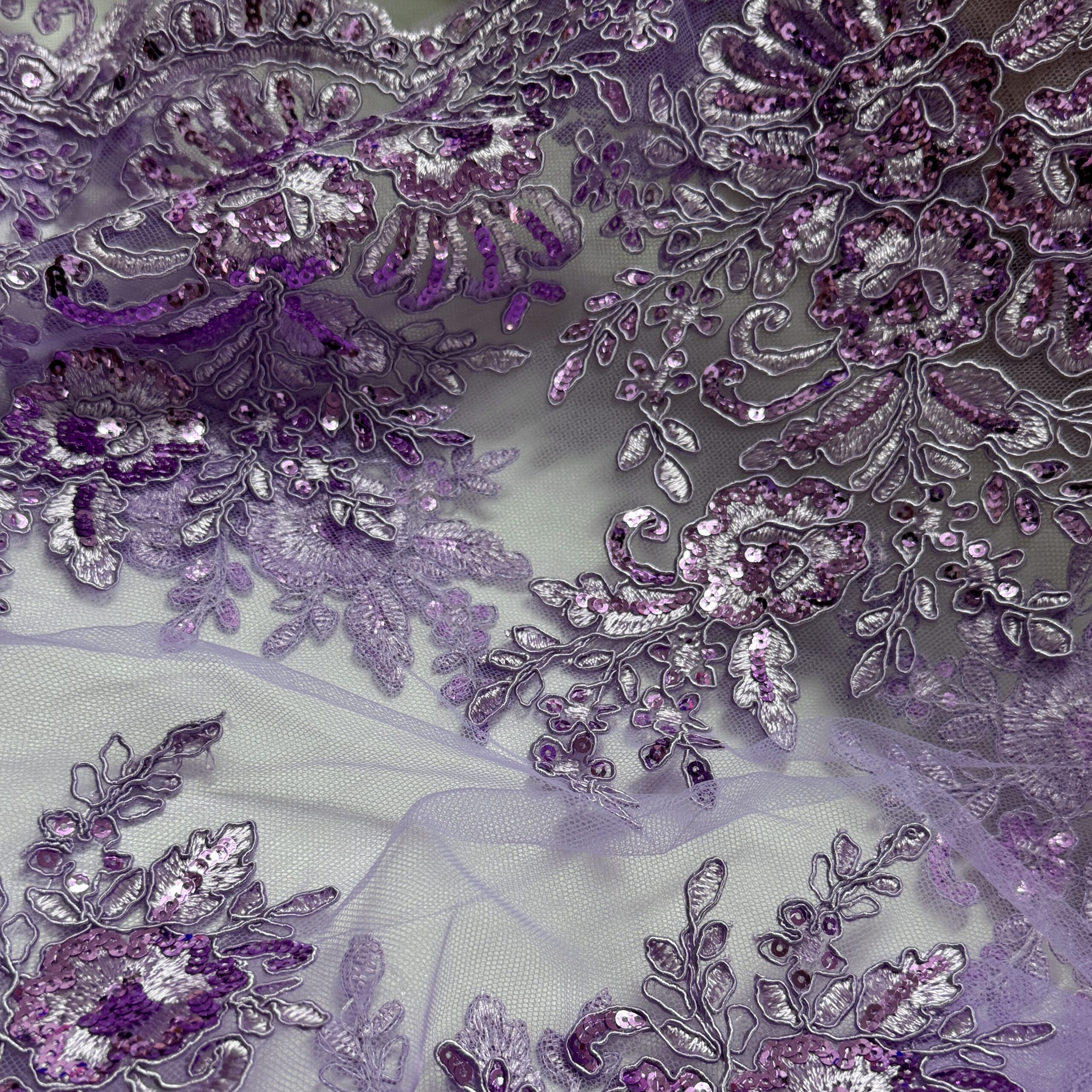 Encaje Glamour Morado | KG TEXTILES